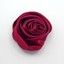 Lot 24pc Wine Red 2" Satin Ribbon Rose Flower DIY Wedding Bridal ...