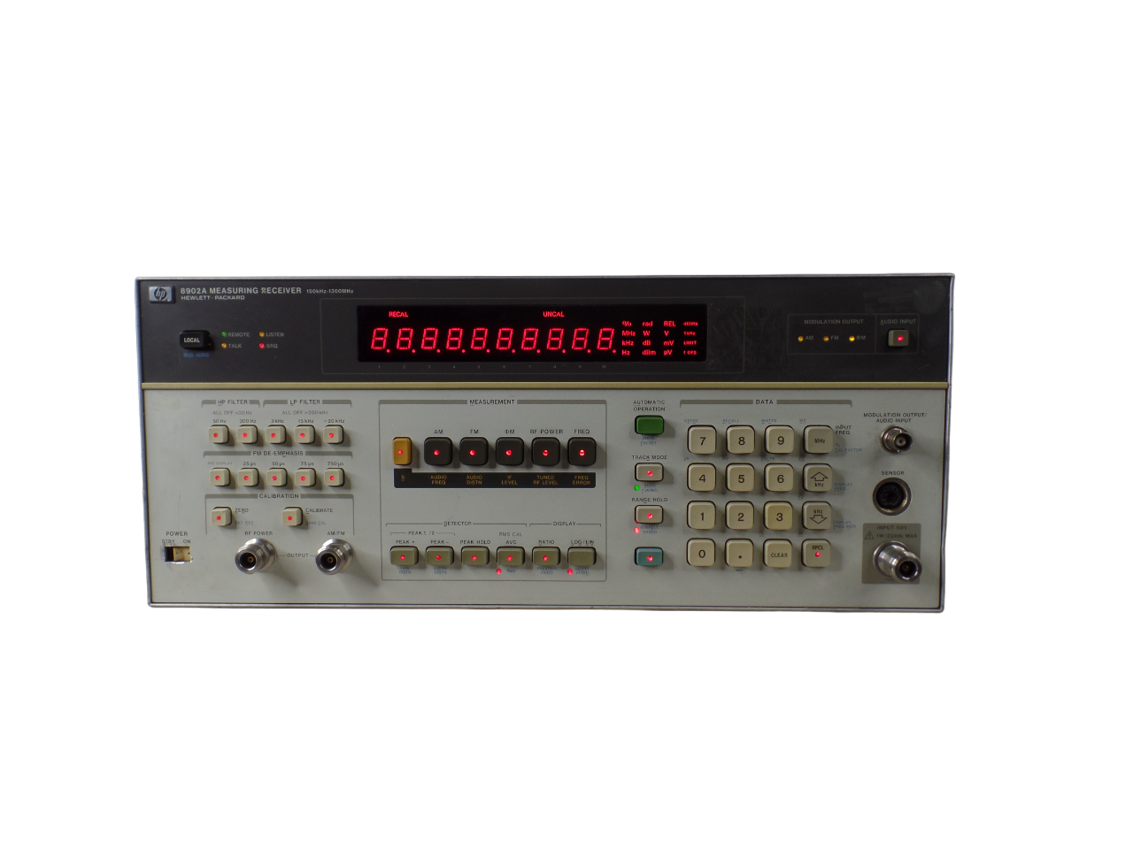 Hewlett Packard 8902A Measuring receiver 150kHz - 1300MHz - Free ...