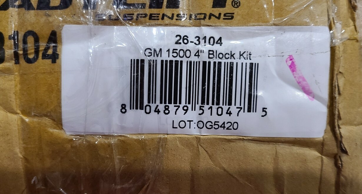 Suspension Leaf Spring Block Kit-MLS Block Kit Ready Lift 26-3104 for ...