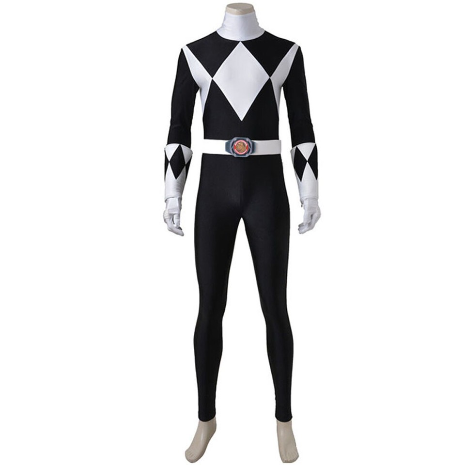 Black Ranger Cosplay Costume Zyuranger Zack Outfit Men Bodysuit Belt | eBay