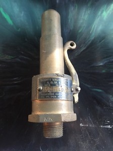 Scott Valve Mfg. Safety Valve Steam Pop Off - Pressure relief valve ...