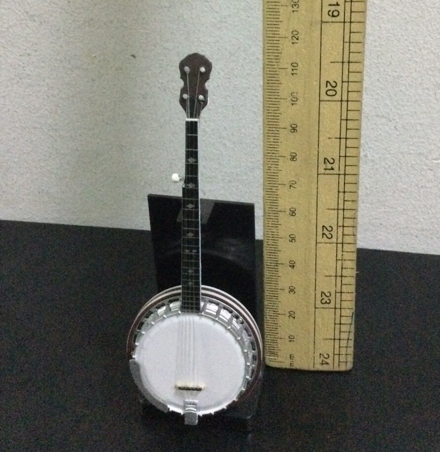 1:6 Simulation Miniature Banjo Bassoon Models Furniture Toy Decoration ...