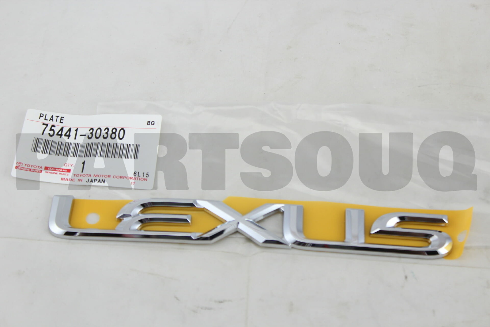 7544130380 Genuine Toyota PLATE, LUGGAGE COMPARTMENT DOOR NAME, NO.1 ...