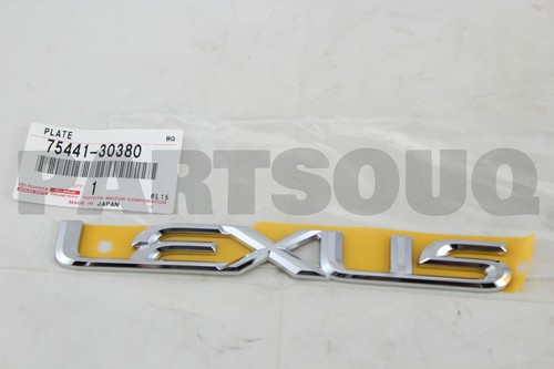 7544130380 Genuine Toyota PLATE, LUGGAGE COMPARTMENT DOOR NAME, NO.1 ...