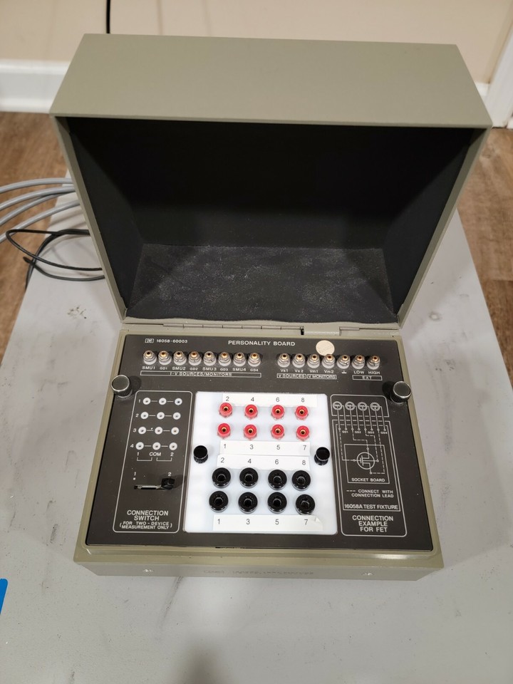 Hewlett Packard 4156B Precision Analyzer, To Include HP 16058A Test ...
