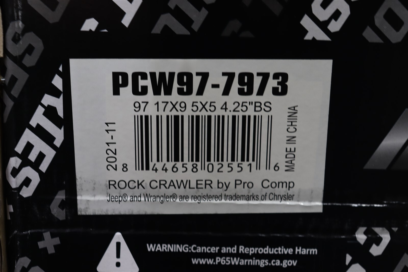 Pro Comp 97 Series Rock Crawler 17"x9" Gloss Black Wheel Rim 5x5" 97 ...