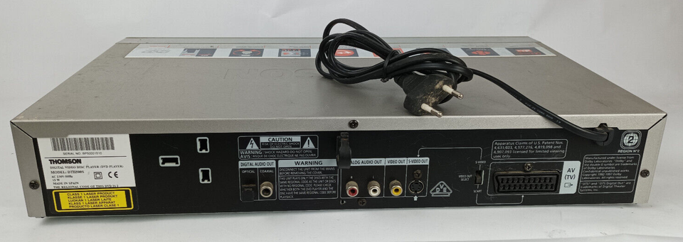 DVD Player Outer for TV Thomson Dth 500s Scart S-VIDEO Rca Optical ...