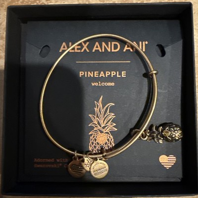 Alex And Ani Pineapple Charm Bangle Bracelet | eBay