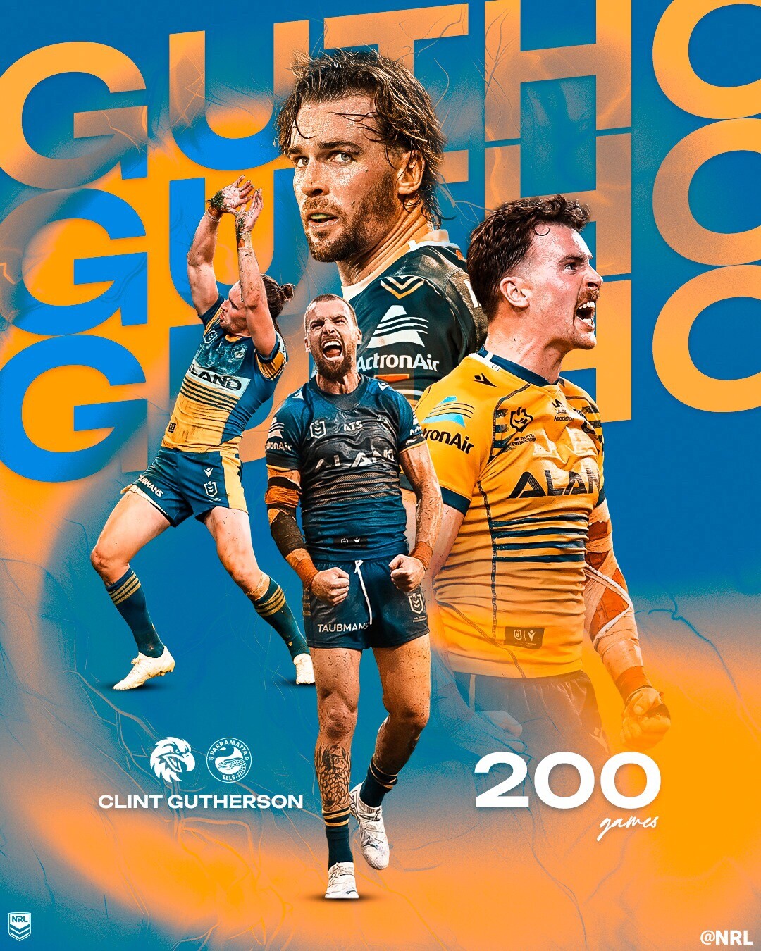 PARRAMATTA EELS NRL RUGBY STATE OF ORIGIN TEAM PLAYER POSTER,FREEPOST ...