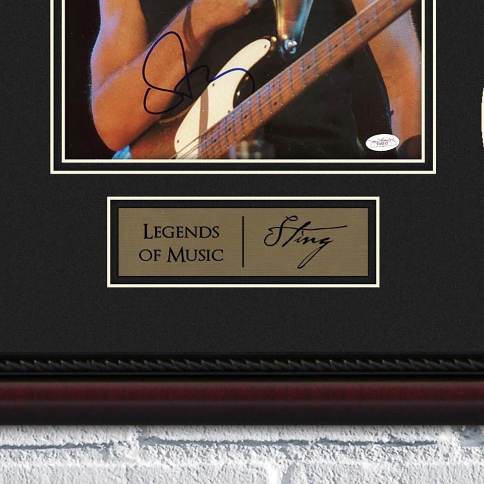 Sting Framed Gold or Platinum 45 Record w/ Reproduction Signatures | eBay