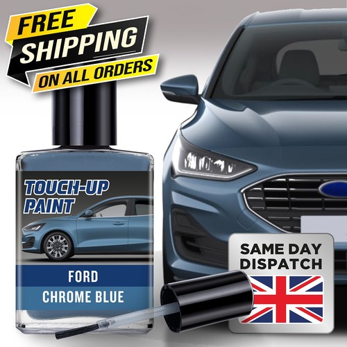 FORD CHROME BLUE TOUCH UP KIT REPAIR KIT PAINT FIESTA FOCUS MONDEO ST ...