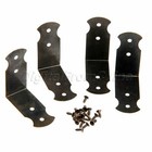4/12/20Pcs S/L Metal Corner Bracket Guard Jewelry Case Desk Edge Cover ...