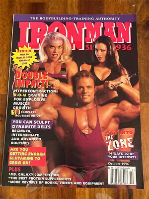 IRONMAN bodybuilding muscle magazine JEFF GOODWIN & JENNIFER GOODWIN 10 ...