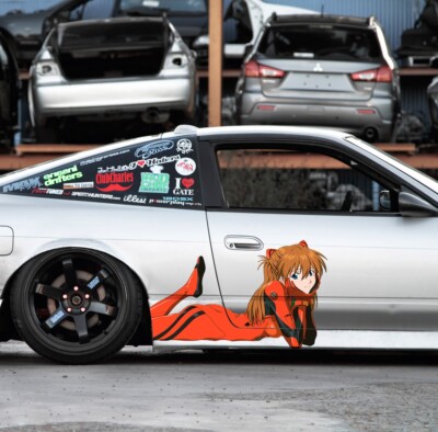 2x Pair Side Eva Unit 02 Asuka Langley v2 Angel NERV Anime Printed ...