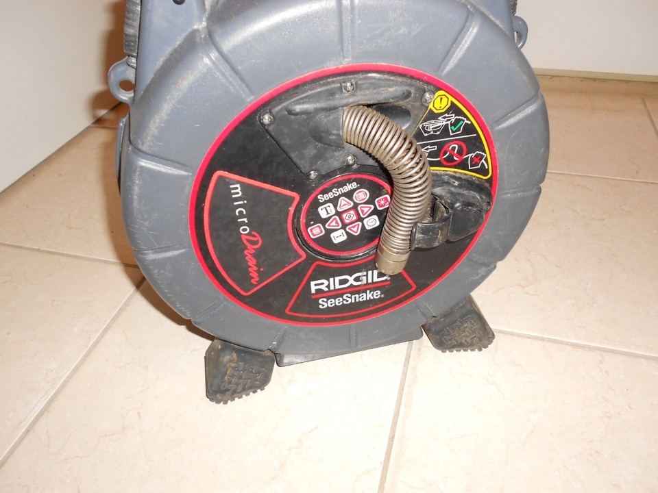 RIDGID COLOR SEESNAKE MICRO REEL SEWER CAMERA 100' FEET WITH CA 350 ...