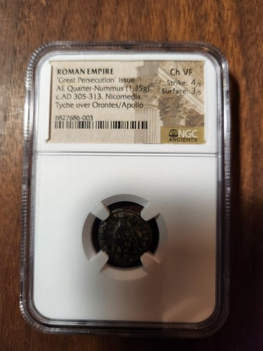 Great Persecution 305-313 AD AE Quarter Nummus Ancient Roman Empire NGC ...