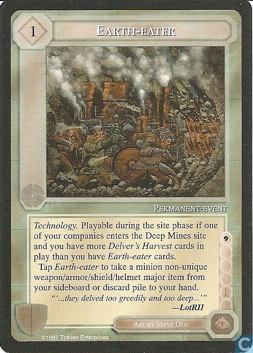 Middle-Earth CCG MECCG TWH The White Hand Earth-Eater | eBay