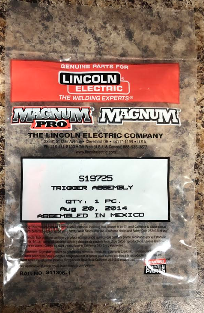 Lincoln Electric MIG Welder Trigger Switch Magnum 100 L S19725 for sale ...
