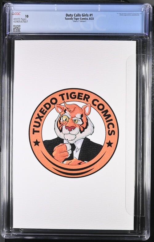 CGC 10.0! GEM MINT Duty Calls Girls CHUN-LI *LEATHER* Street Fighter ...