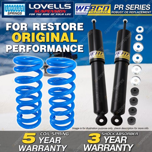 Rear Webco Shock Absorbers HD Raised Spring for MITSUBISHI Pajero NM NP ...