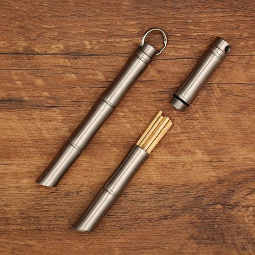 Stainless Steel EDC Waterproof Seal Container Tank Pocket Outdoor Pill ...