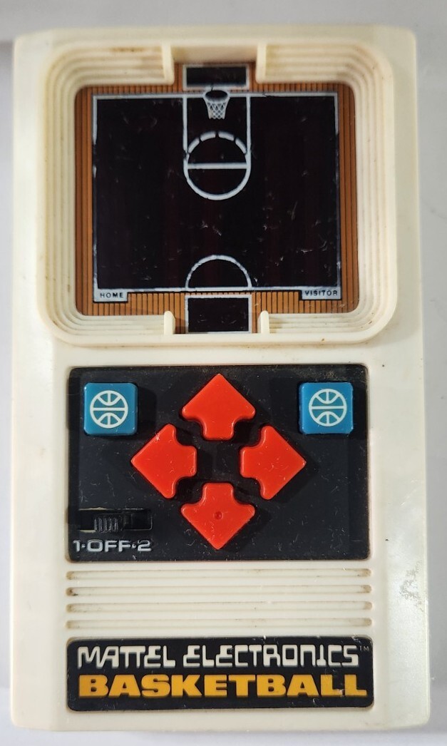 Vintage Original 1978 Mattel Electronics Basketball Handheld Video Game ...