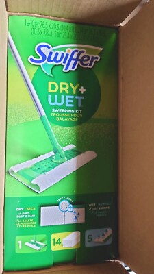 Swiffer 2-in-1 Mops Floor Cleaning Dry Wet Kit 20PCS Set | eBay
