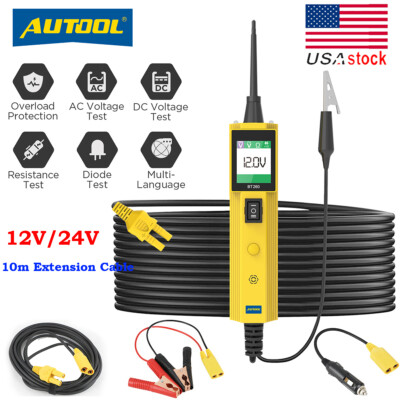 12V 24V Car Truck Circuit Tester AVOmeter Electrical System Diagnostic ...