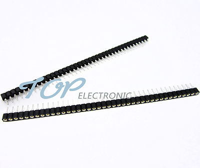 5Pcs Strip Tin PCB Female IC Breakable 40pin Single Row Round Header ...