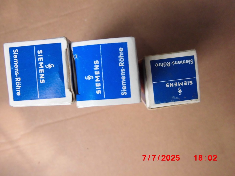 4x Siemens Post Röhren CG3 + EF93 +E88CC +ECH81 in Box | eBay.de