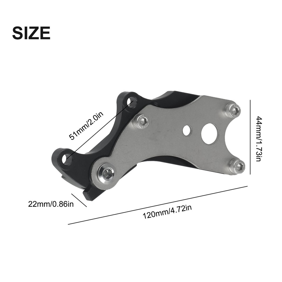 Bike Bicycle Frame Disc Brake Conversion Kit Disc Brake Adaptor Bracket ...