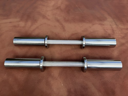 Pair 20” 8 Lb Each Olympic Dumbbell Bar Weights Handles | eBay