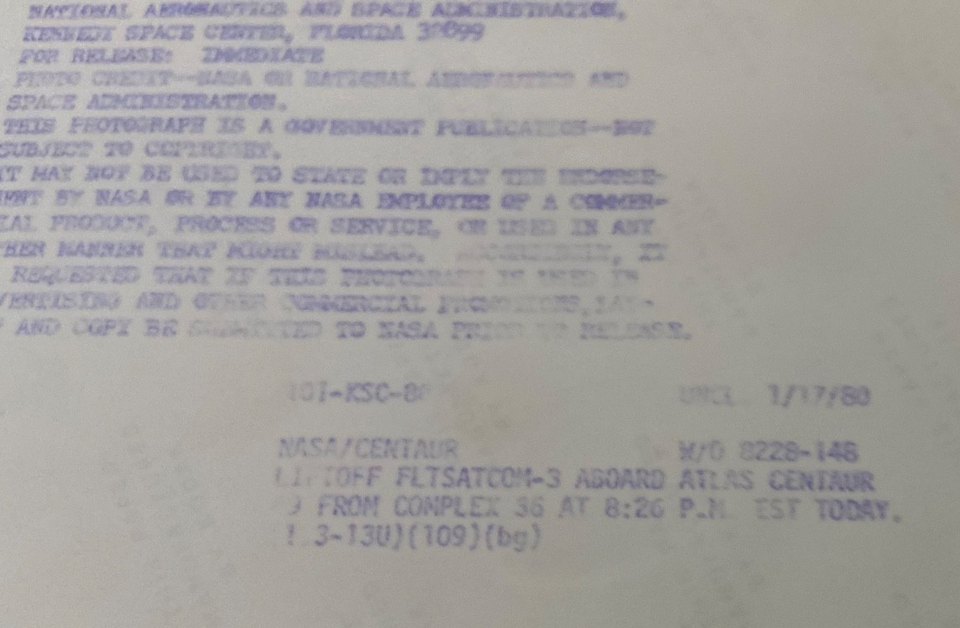 Vintage 1970s-1980 NASA (3) Item ROCKET LAUNCH Photo Lot - 2 Color 1 ...