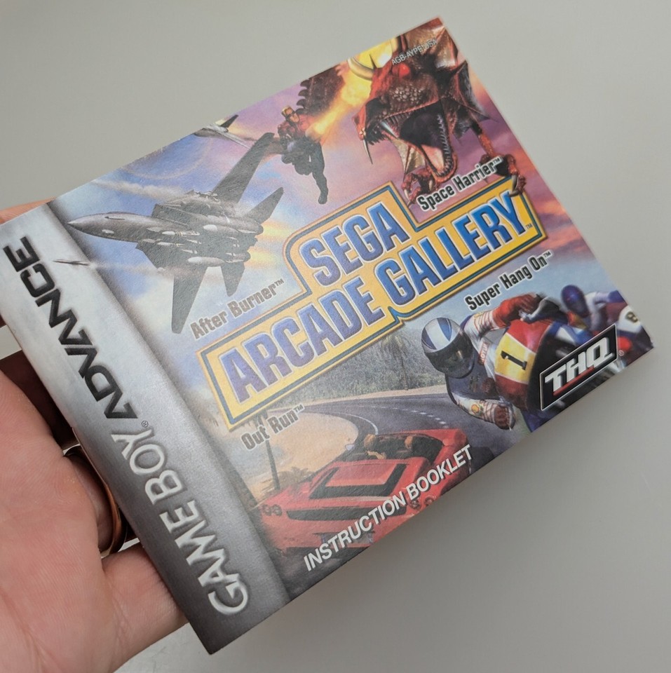 Nintendo Gameboy Advance GBA - Sega Arcade Gallery - Complete CIB w ...