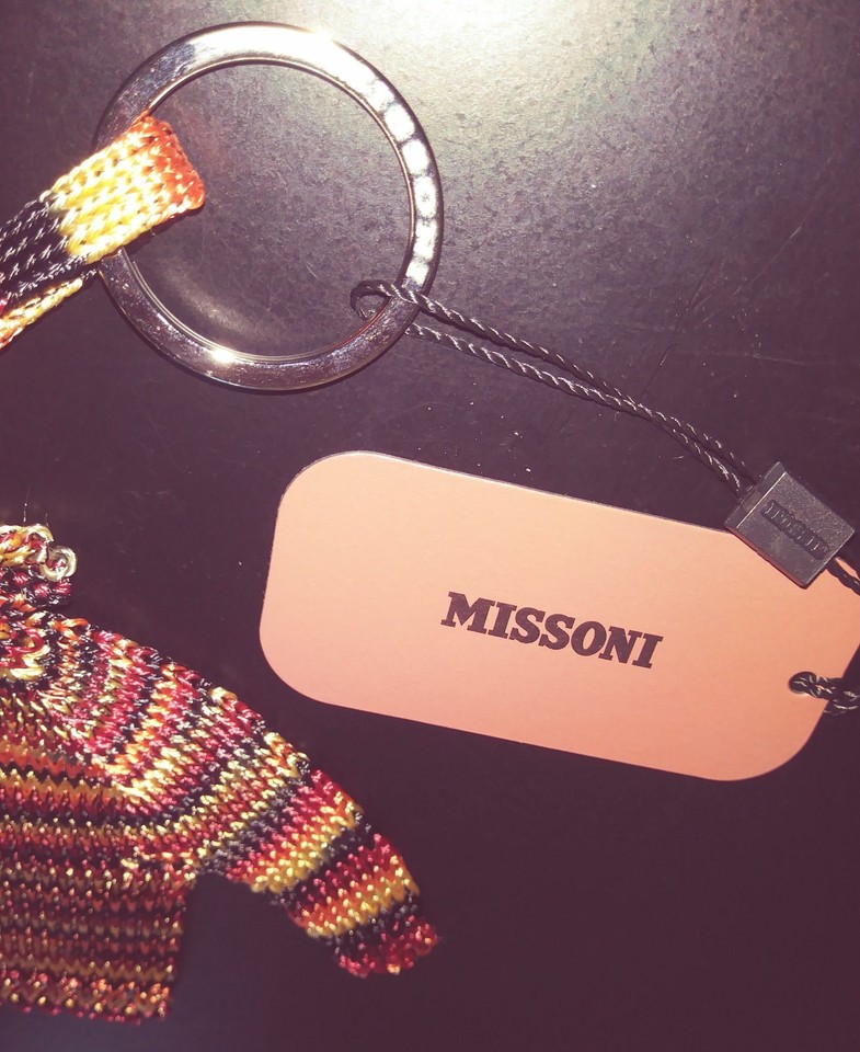MISSONI Italy 'Knit Sweater' Designer Key Ring / Keychain / Chain Charm ...