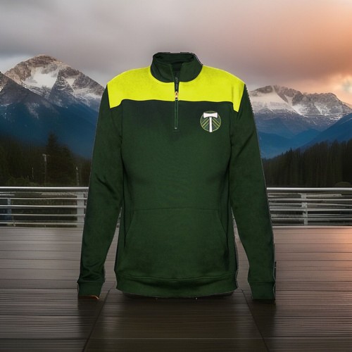 Portland Timbers Soccer Green 1/4 Zip Pullover Jacket Plus Size Women’s ...