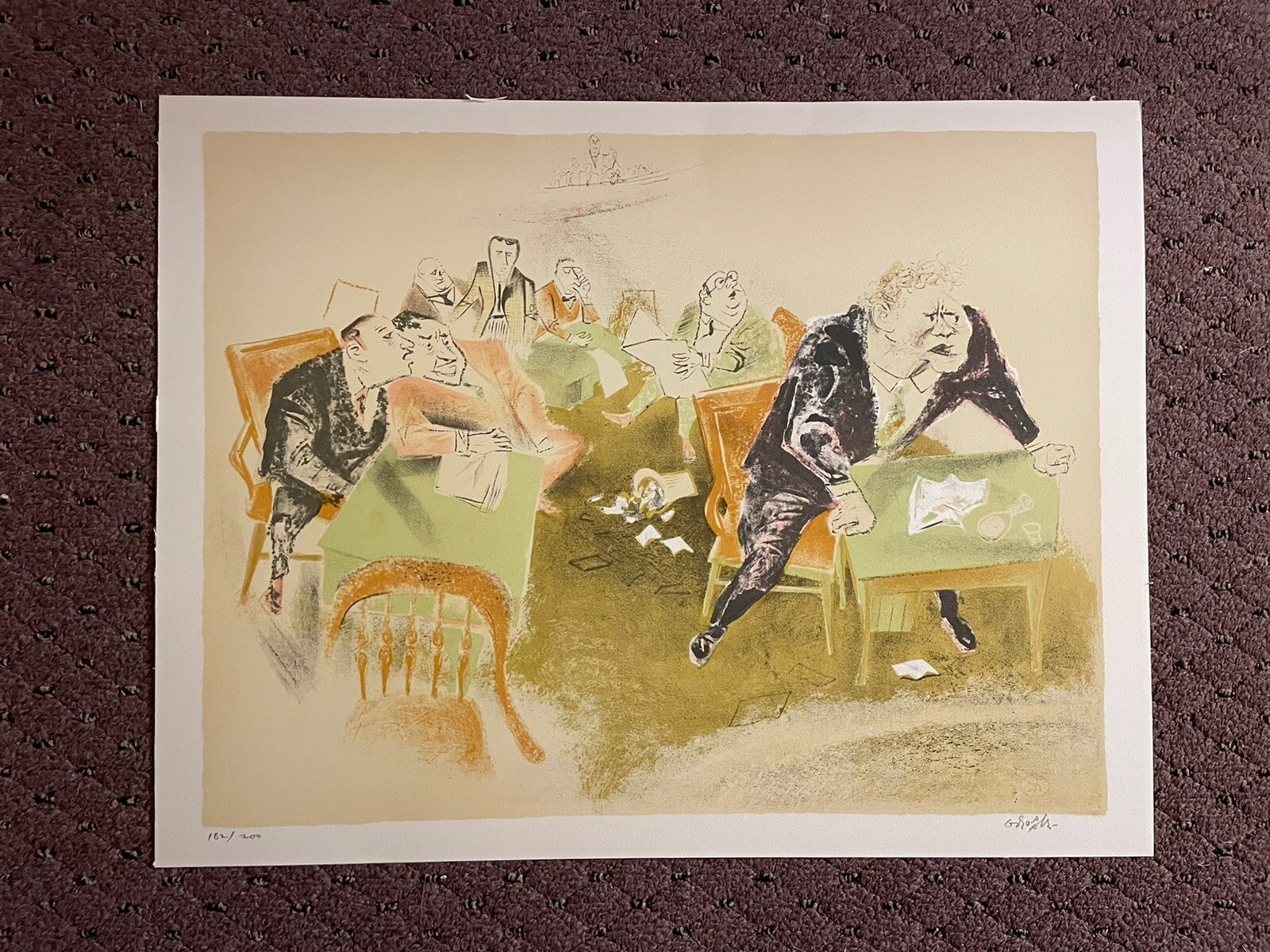 The Opposition William Gropper American (1897–1977) Signed Lithography ...