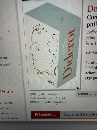 Album Diderot 2004 Collection La Pléiade complet avec coffret/rhodoïd - Bel état | eBay