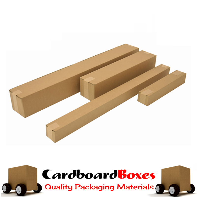 Long Tall Cardboard Boxes Shipping & Postal Packaging Box, Single ...