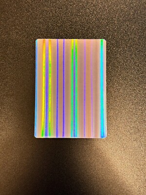 Authentic Blank Pokémon Holographic Card w Vertical Holo Pattern (High ...