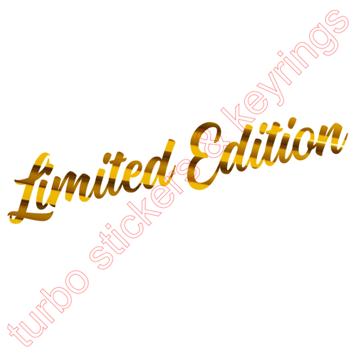 LIMITED EDITION VINYL STICKER GOLD MIRROR CHROME CAR TRUCK UTE JDM ...