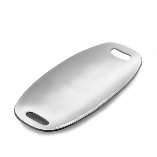 Nambe Handled Serving Tray, 7x14", Oven Safe, Silver Color, M#610, NEW IN BOX 761323006109| eBay