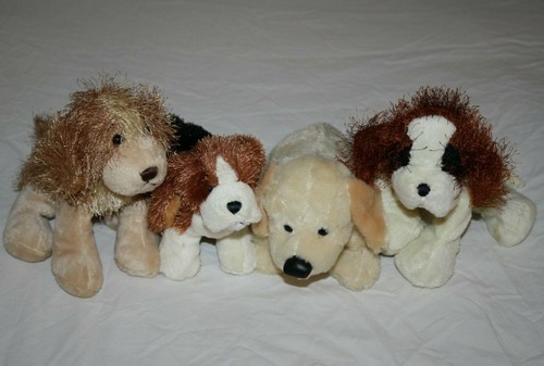 Webkinz Dogs Cocker Basset Yellow Lab St Bernard Lot of 4 Soft Toy ...