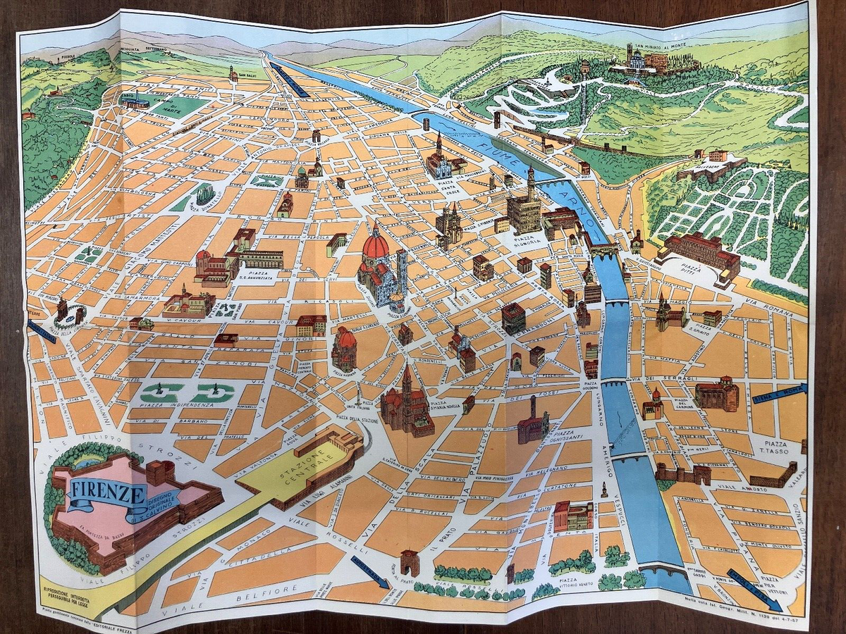 Printable Tourist Map Of Florence