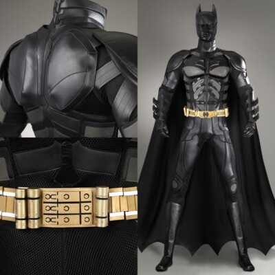 Batman Costume cosplay Suit Bruce Wayne Full set The Dark Knight Rises ...