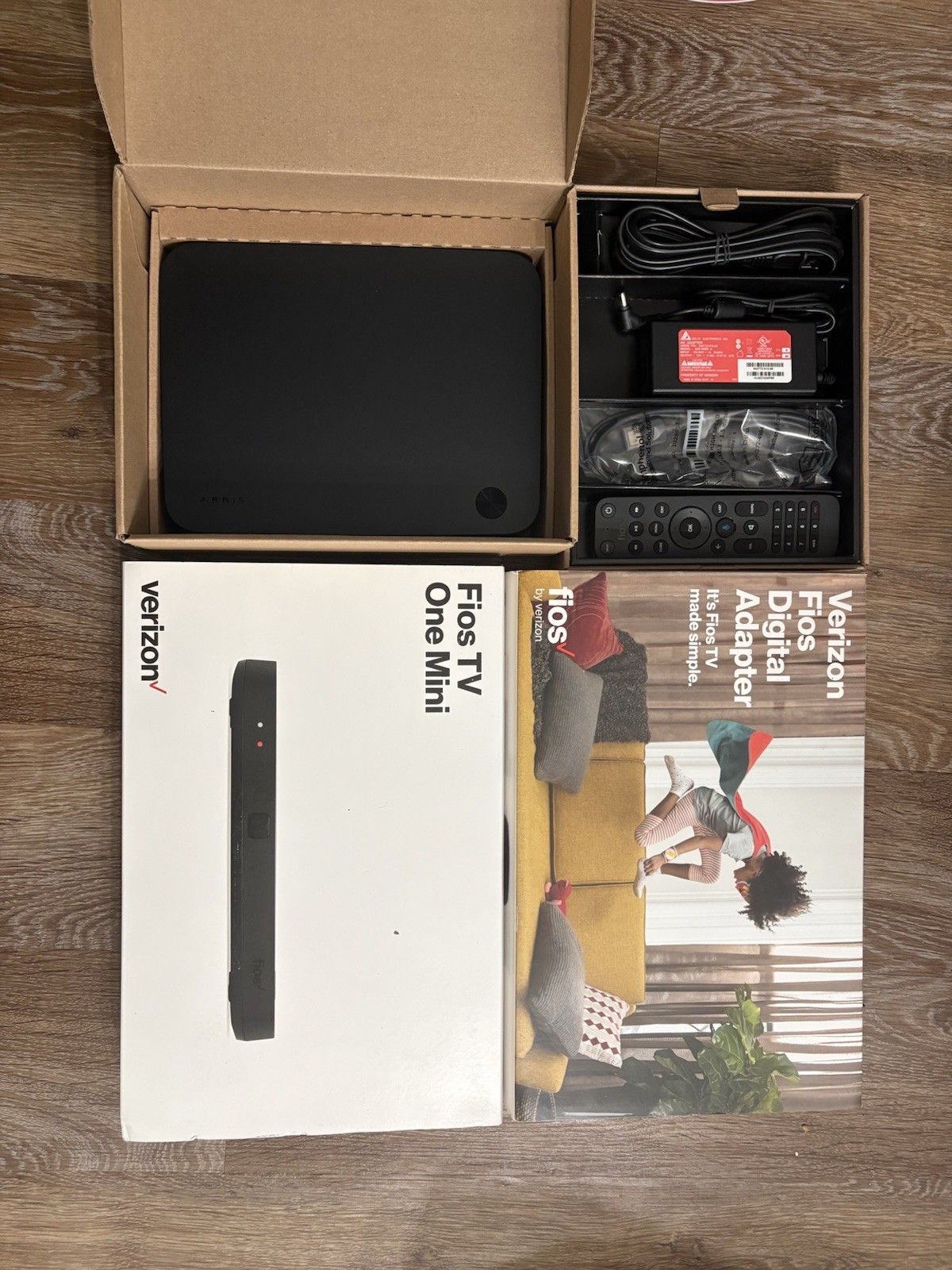 Unused Verizon Bundle including Fios TV One, Mini, and Digital Adapter ...
