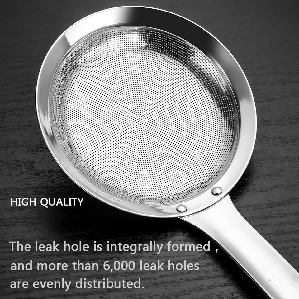 Stainless Steel Fine Mesh Fat Skimmer Spoon - Efficient Kitchen ...