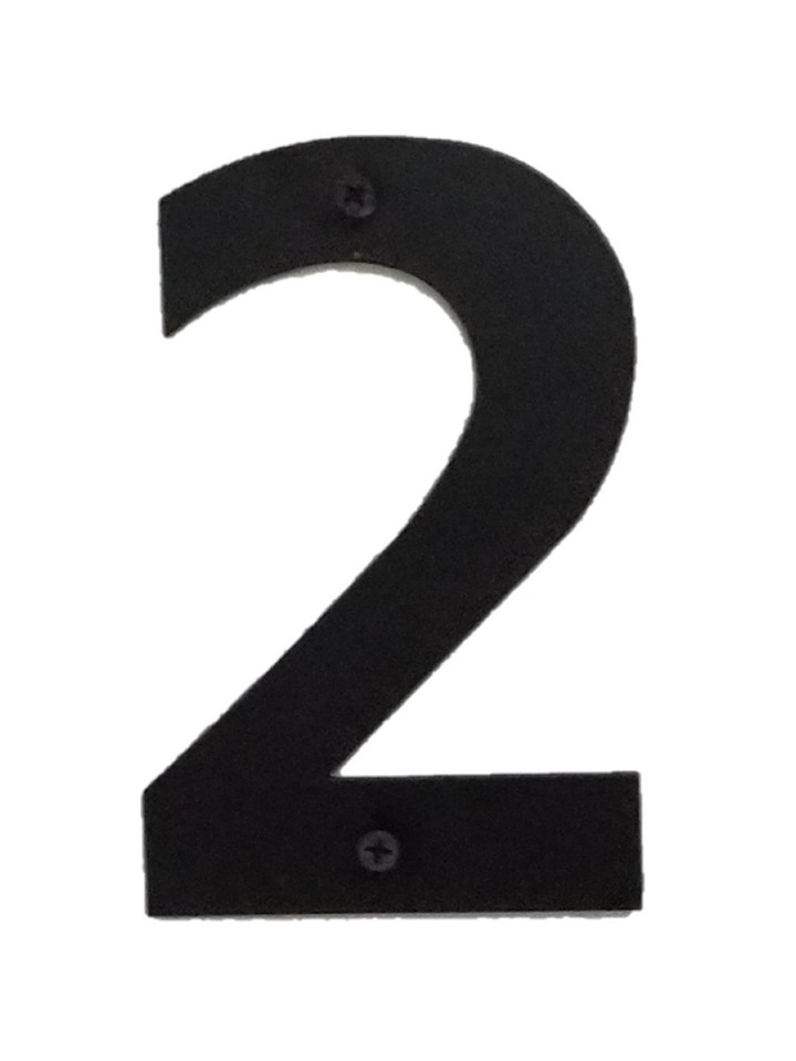 6 inch 0123456789 Numbers Black Wrought Iron Metal Home House Street ...