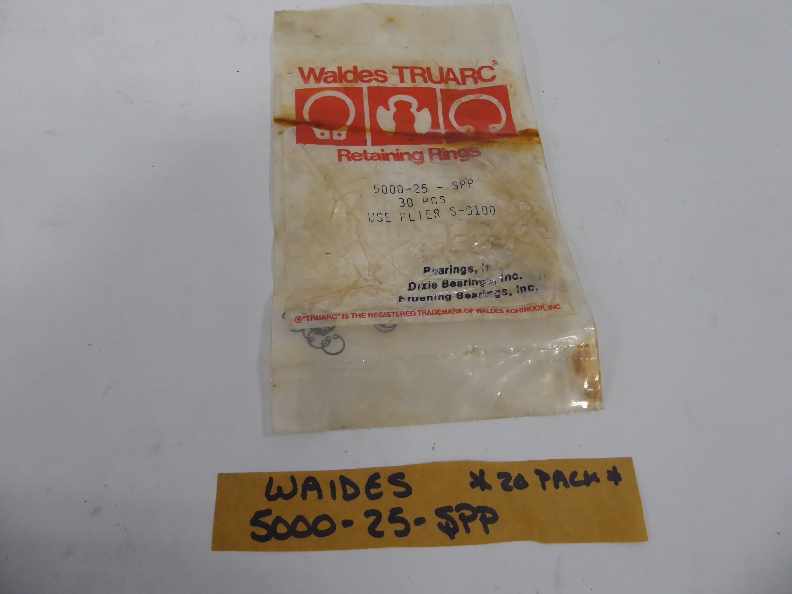Waldes 5000-25-SPP Retaining Ring Snap Ring (Pack of 20) | eBay