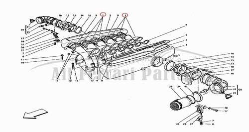 ANSAUGKRÜMMER Ferrari 599 GTB/GTO 2009 222850 #173628 | eBay.de